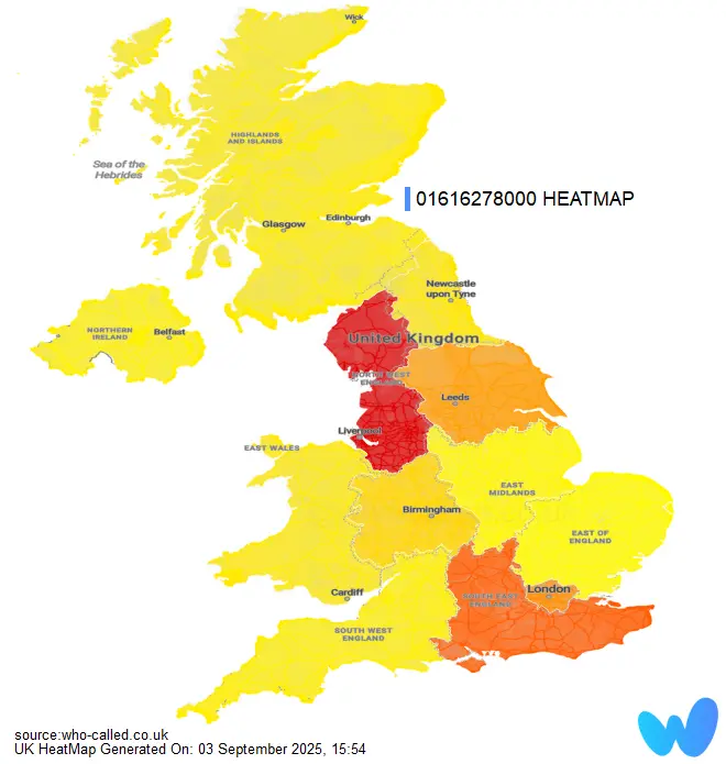 01616278000 Who Called Me? | who-called.co.uk