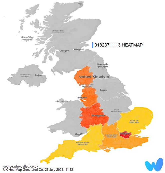01823711113: In-Depth Regional Activity Analysis | Who Called Me?
