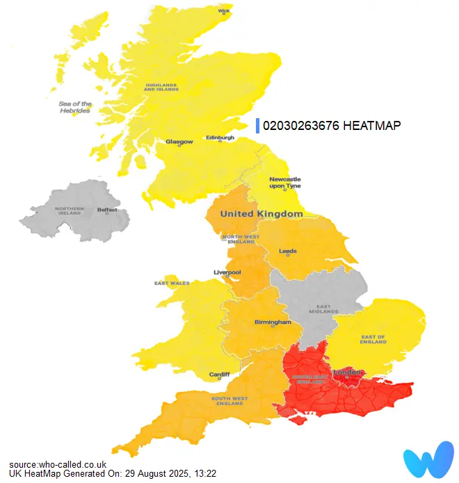 02030263676 Who Called Me? Simwood eSMS Limited Landline