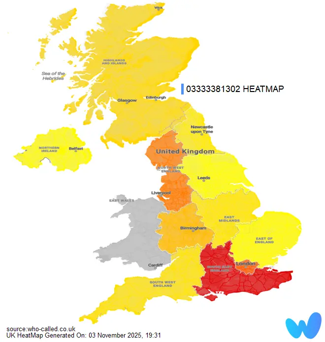 03333381302 Who Called Me? Hutchison 3G UK Ltd