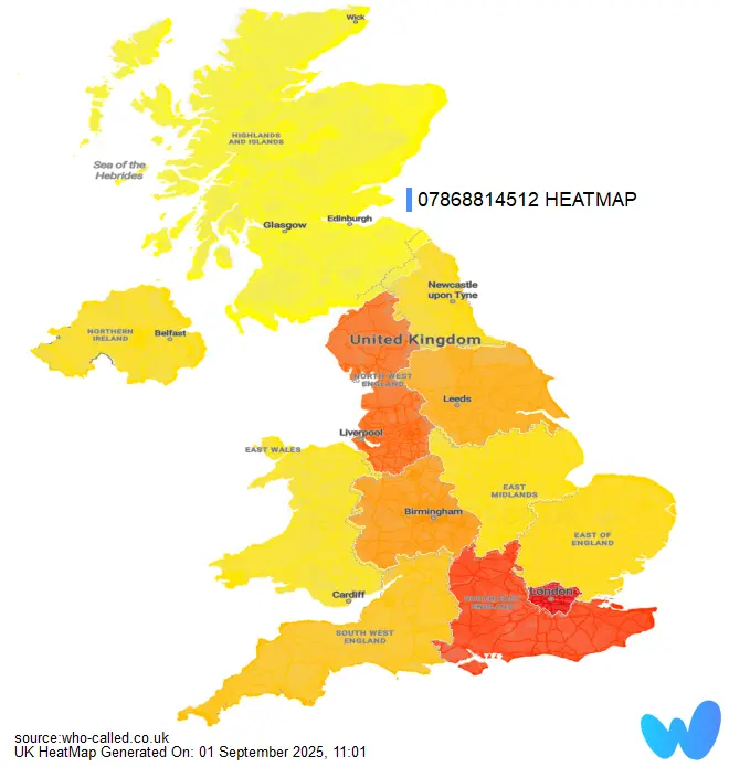 07868814512 Who Called Me? Hutchison 3G UK Ltd Mobile